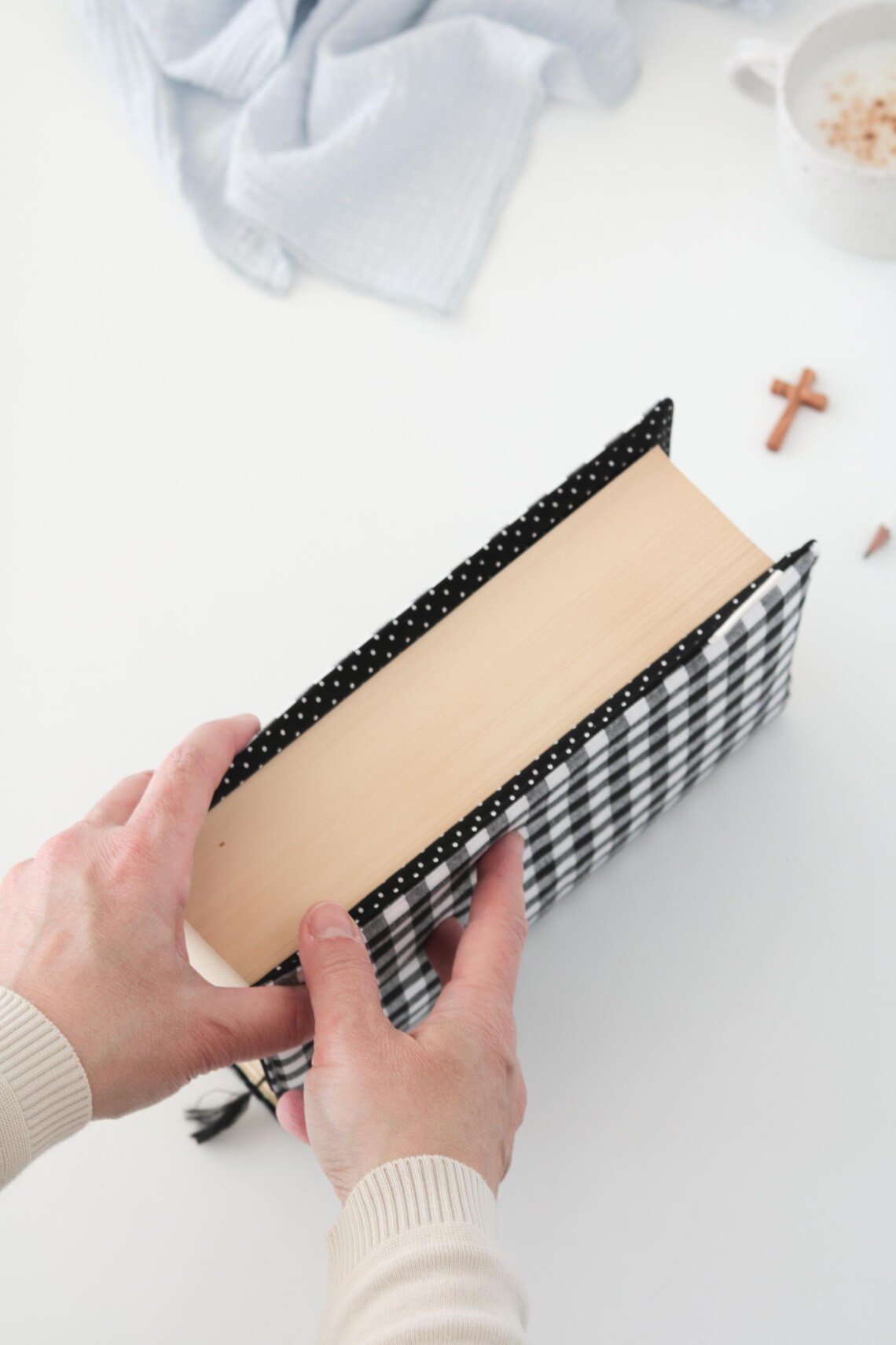 Holy Bible Cover Custom Bible Case Fabric Bible Cover for Men Christian ...