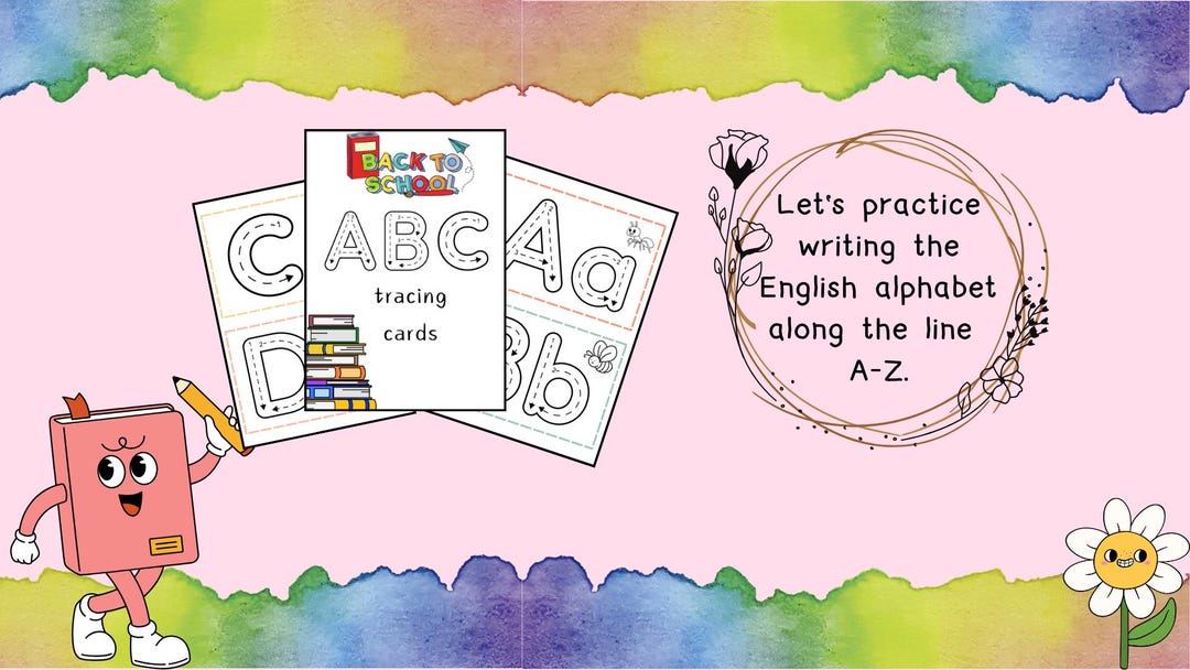 Fun With Alphabet A-Z: Drawing and Coloring Practice - Etsy
