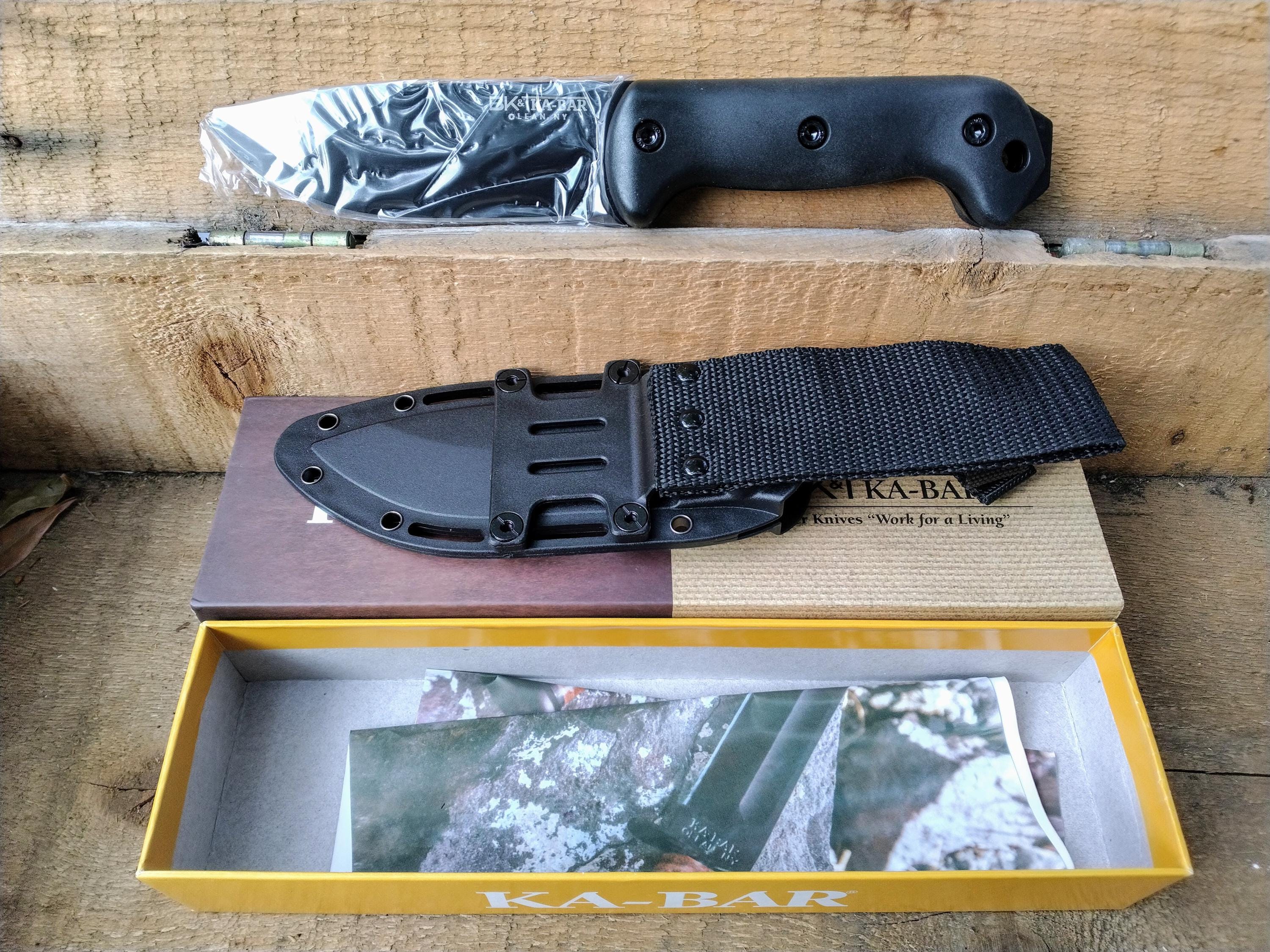 KA BAR Becker BK2 Campanion Fixed Blade Knife, Carbon Steel - Etsy