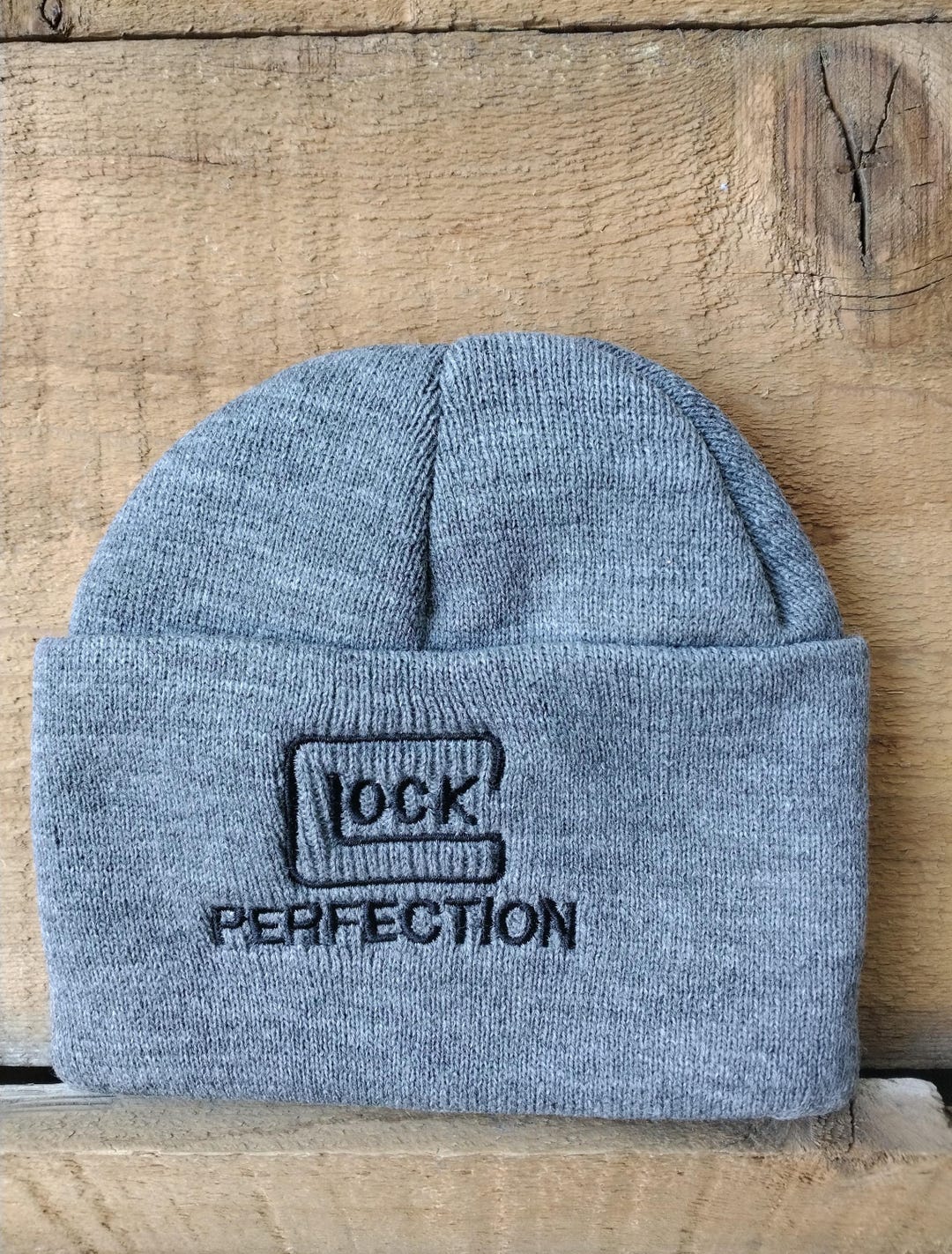 Original Glock Factory Grey Cold Weather Beanie Cap Watch Hat Skull Cap ...