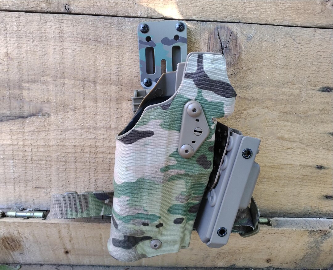 Crye Multicam Safariland Style 6054 ALS QLS Holster W X300 & Optic for G19 G17 G19X Glock 19 17 ...