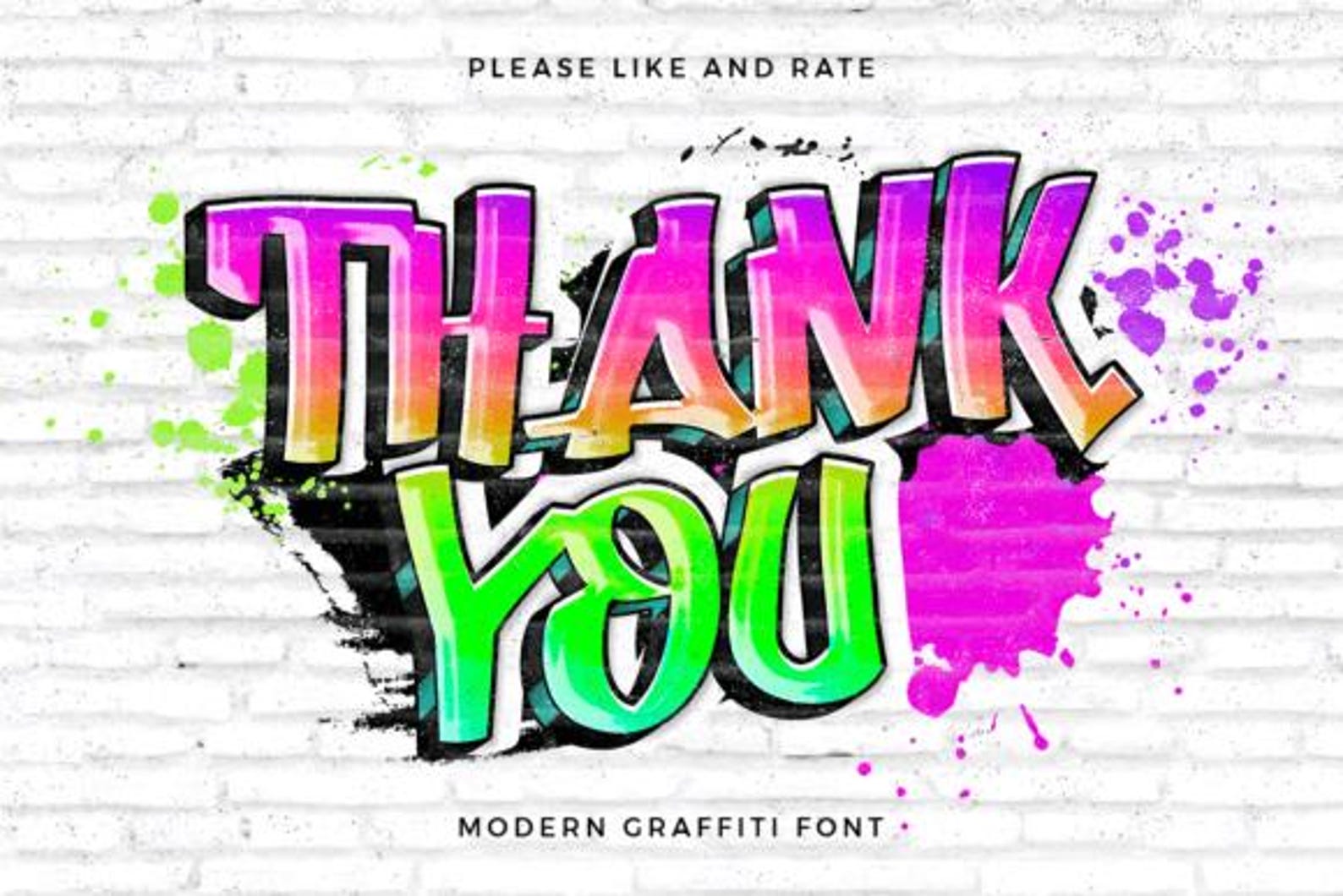 Urban Graffiti Font: Street Art Style, Bold Alphabet - Etsy