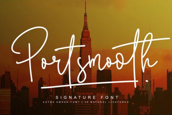 Signature Font Bundle: 53 Modern Fonts for Cricut, Procreate (TTF, OTF ...