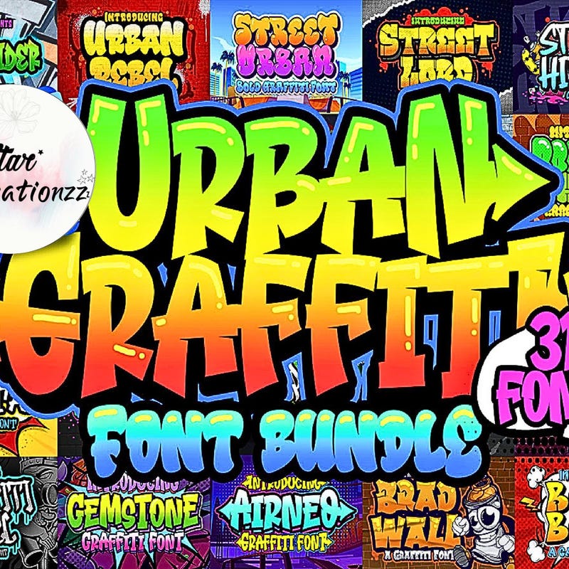 Graffiti Art Png Bundle - Etsy