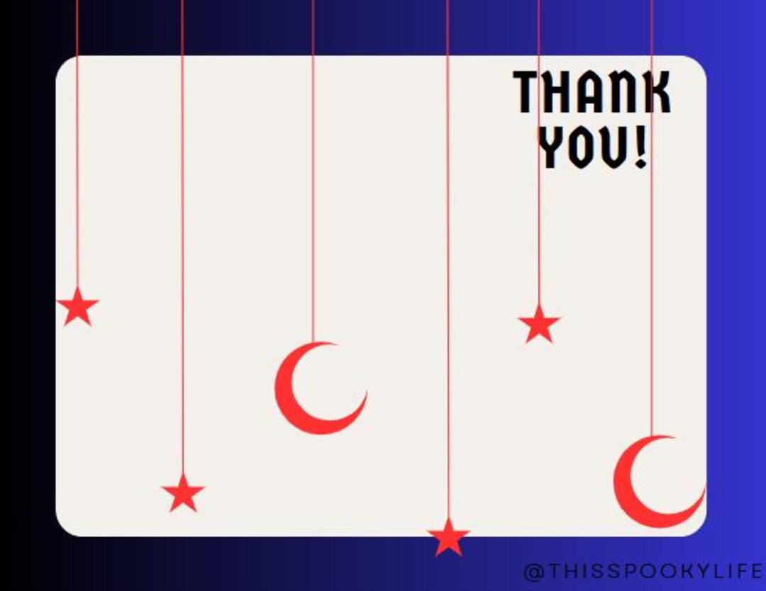 Thank You Postcard 5.5x4.25 Printable - Etsy
