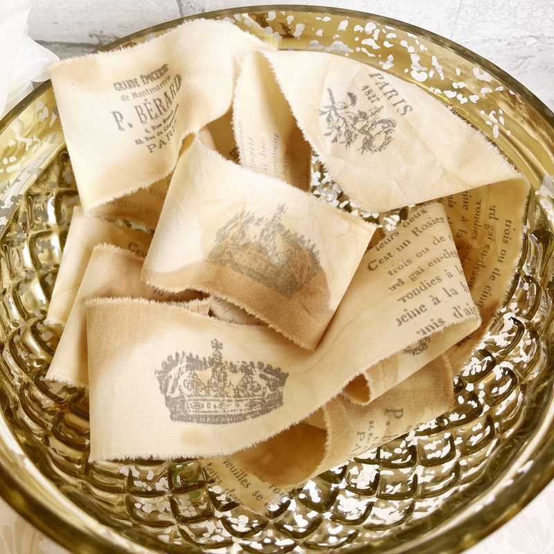 Stamped French Ribbon - Etsy
