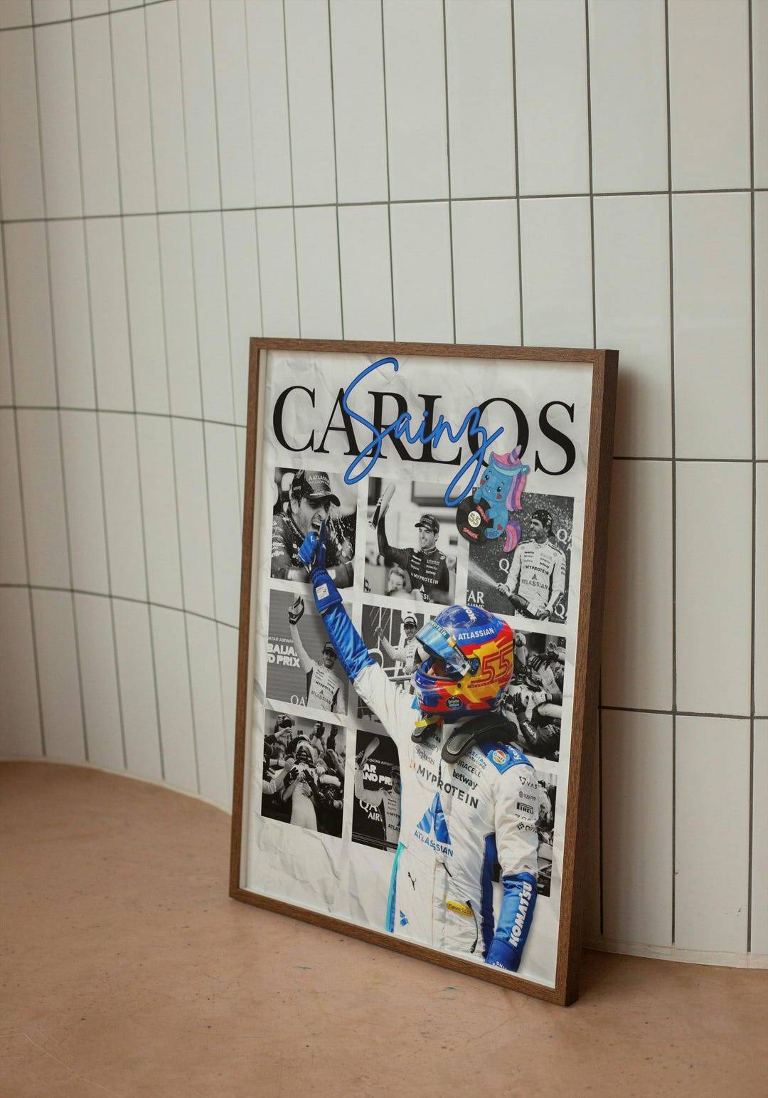 Carlos Sainz Williams F1 Podium Poster: Formula One Racing Print - Etsy