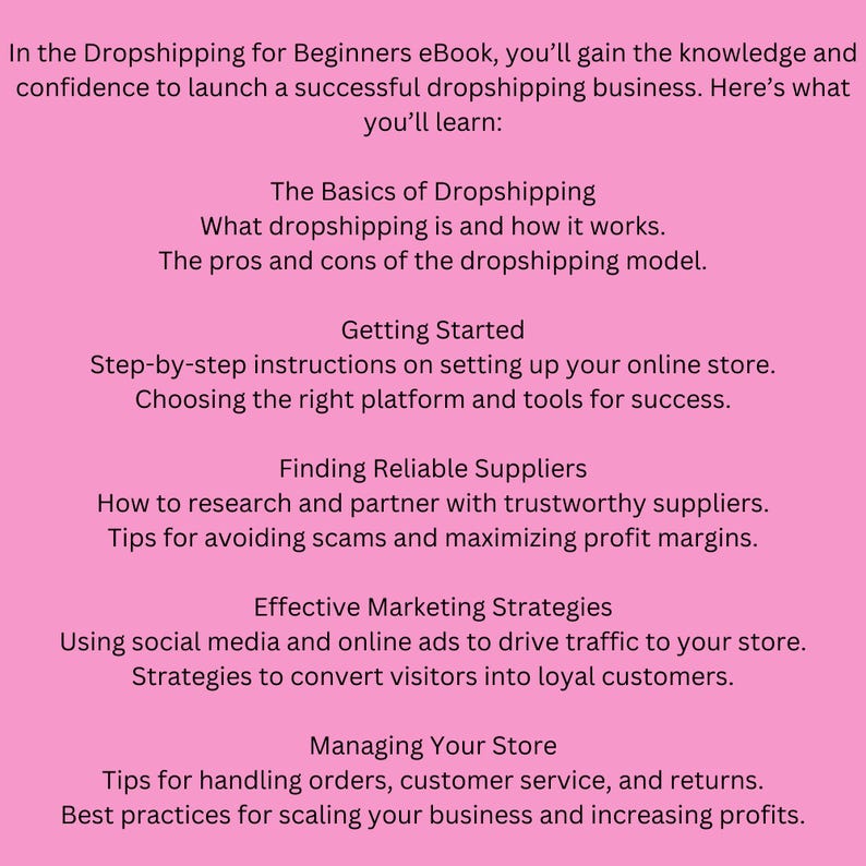 Beginners Guide to Dropshipping - Etsy
