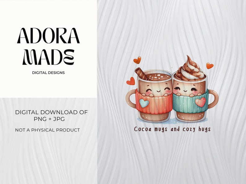 Hot Cocoa Png, Hot Cocoa Clipart, Cozy Winter Png, Hot Chocolate Mug ...
