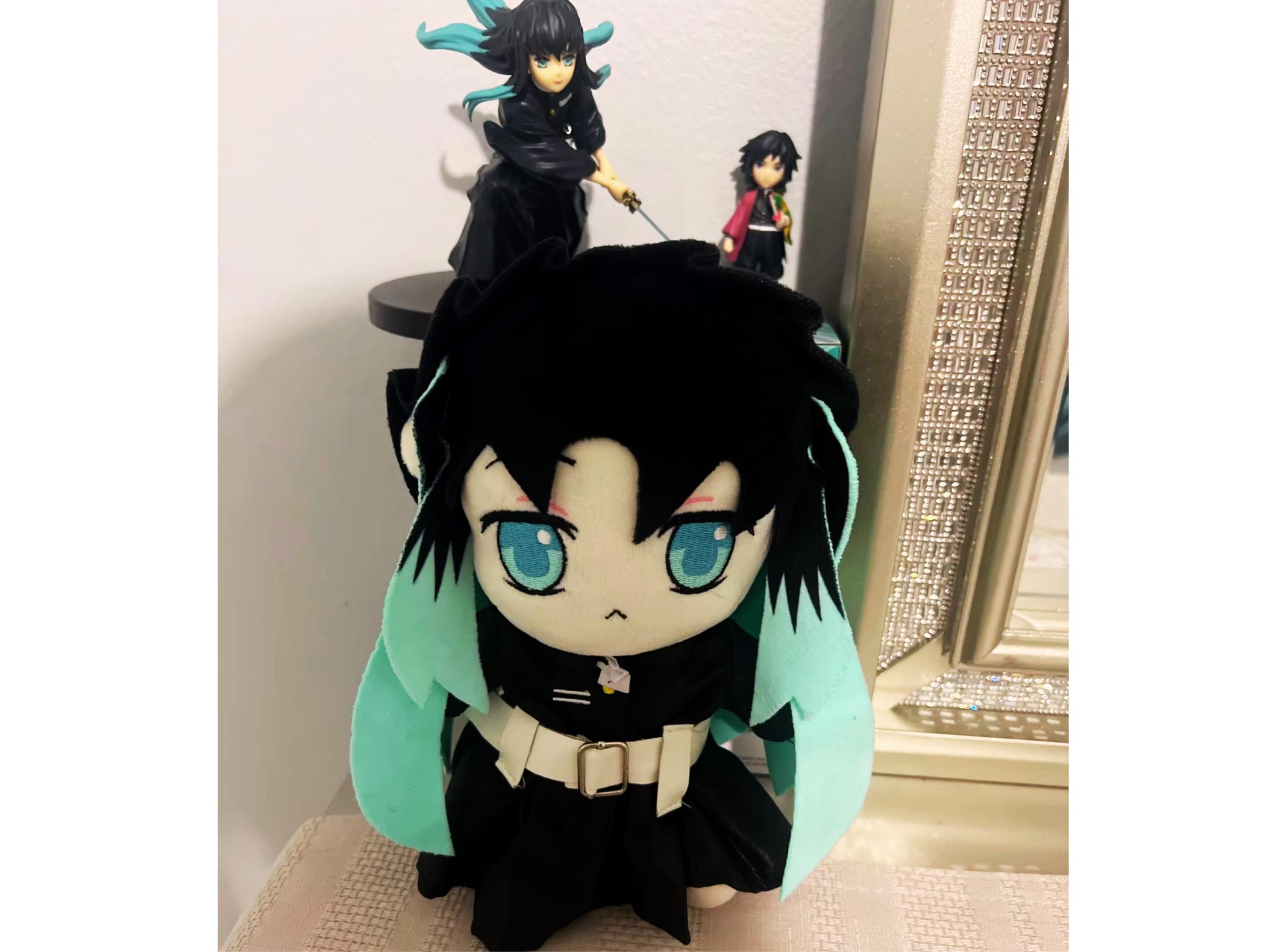 Demon Slayer Tokitou Muichiro Plush Toy Cute Soft Stuffed Doll for Home ...