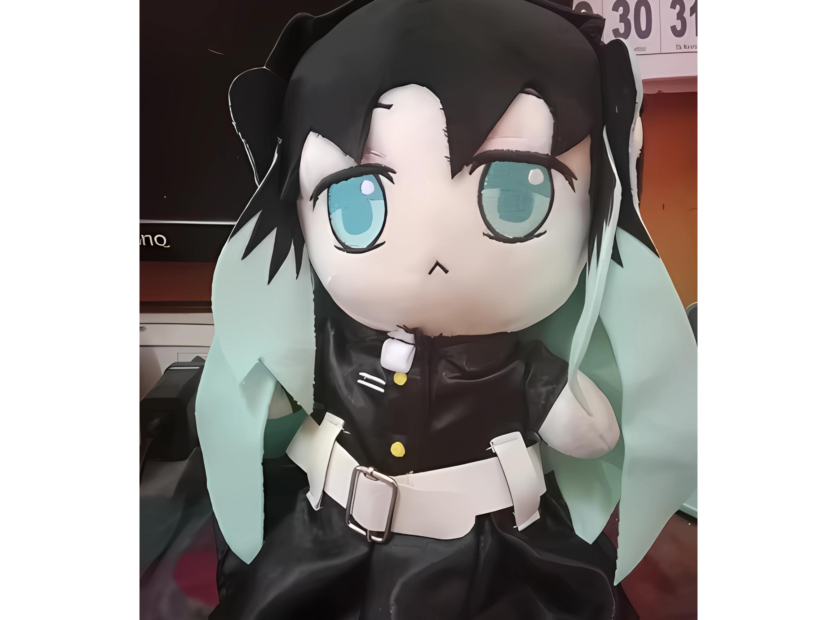 Demon Slayer Tokitou Muichiro Plush Toy Cute Soft Stuffed Doll for Home ...
