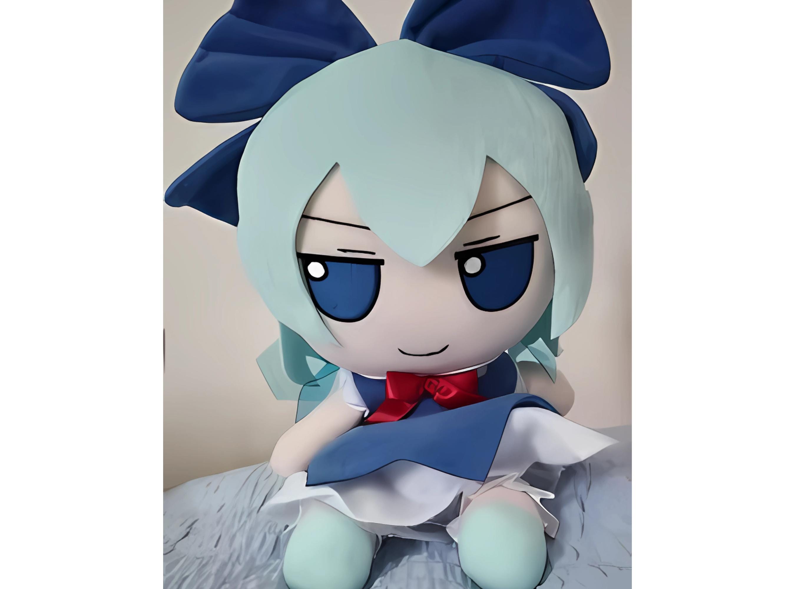 Touhou Project Cirno Plush Doll, Kawaii Fumo Collectible Toy, Gift for ...