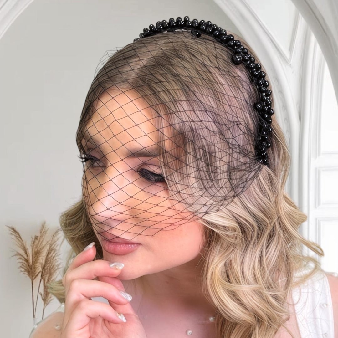 Pearl Birdcage Veil for Brides • Vintage-inspired Pearl Birdcage ...