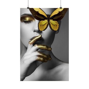 Woman Face Poster - Etsy