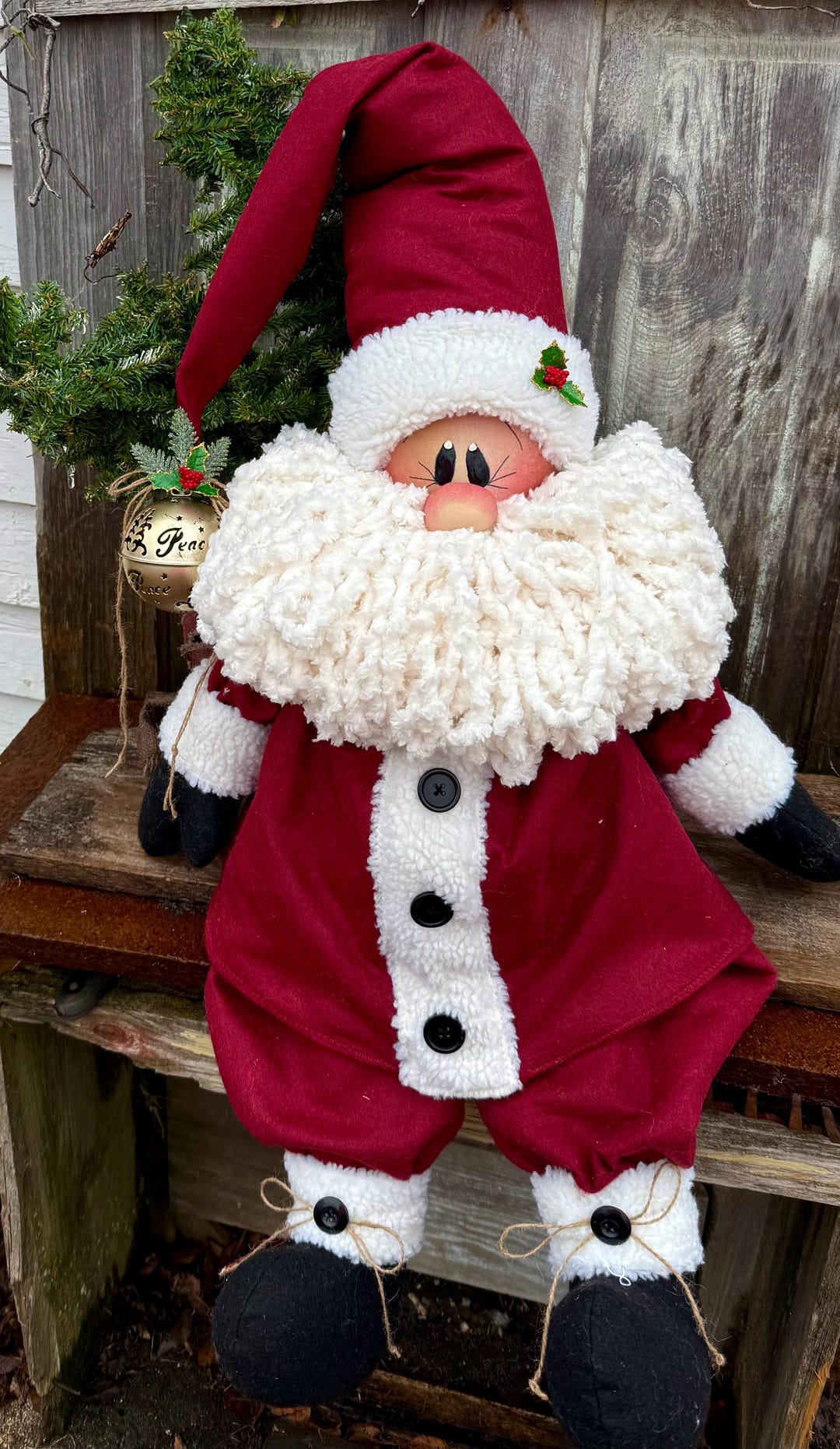 Traditional Large Santa - Etsy