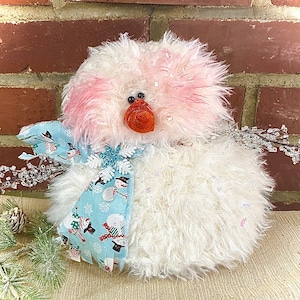 Fuzzy Wuzzy Snowman Blue - Etsy