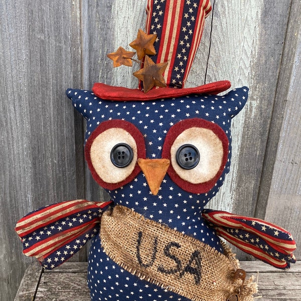 Patriotic Owl - Etsy
