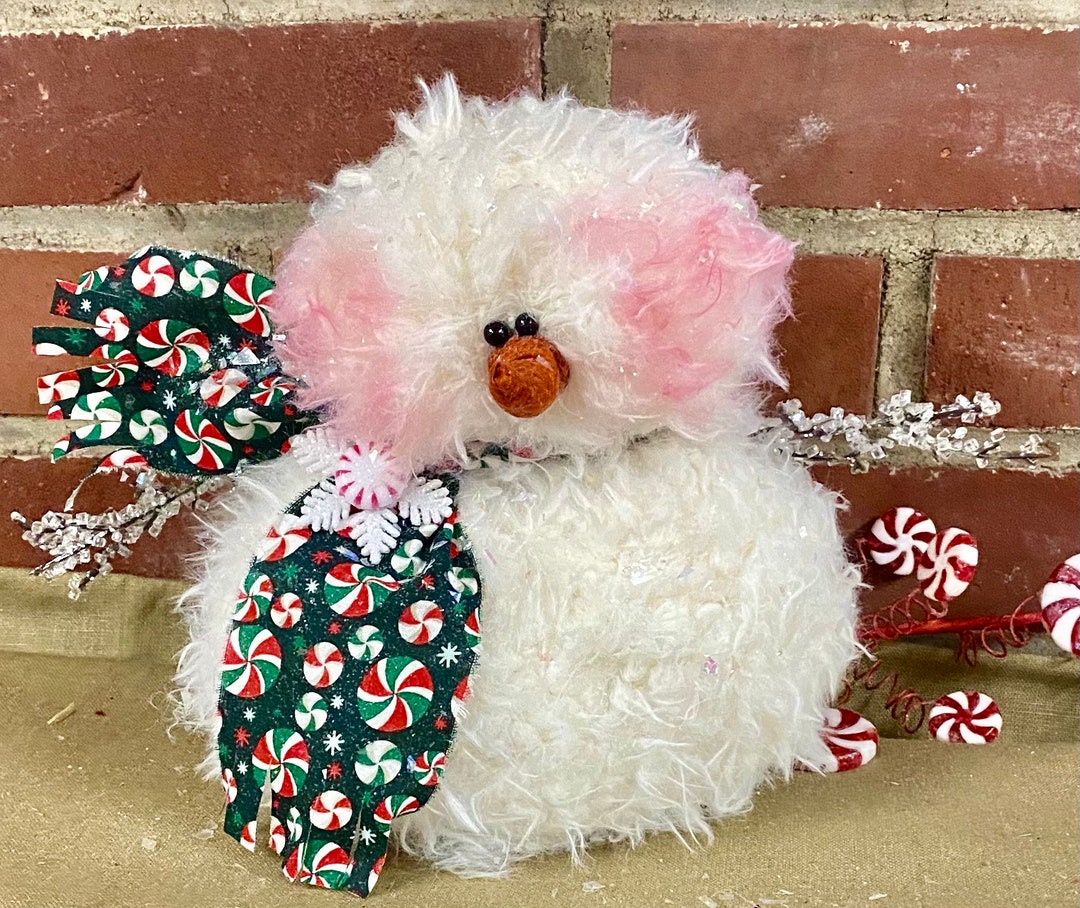Fuzzy Wuzzy Snowman Candy Cane - Etsy