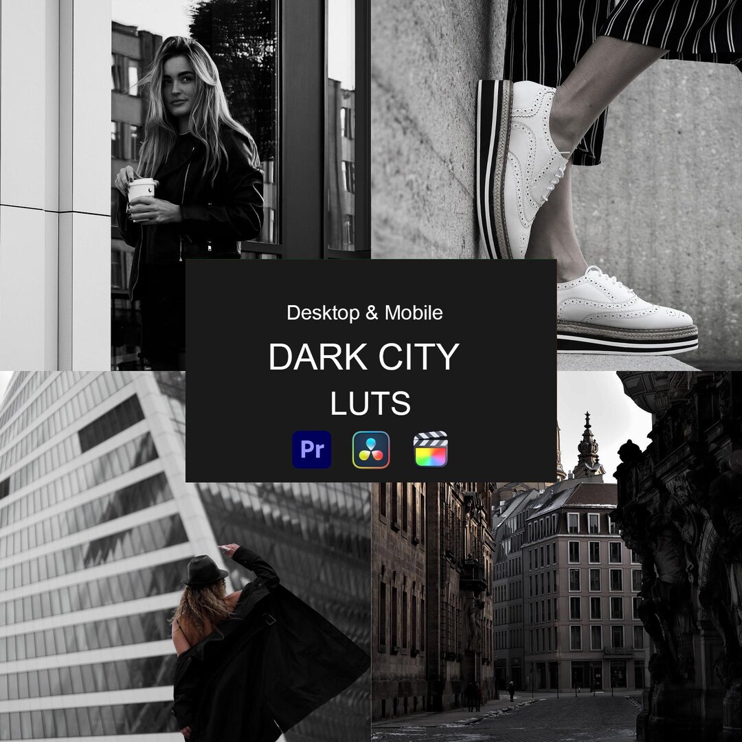 10 Dark City Video Luts,premiere Pro,da Vinci Luts,color Grading Video ...