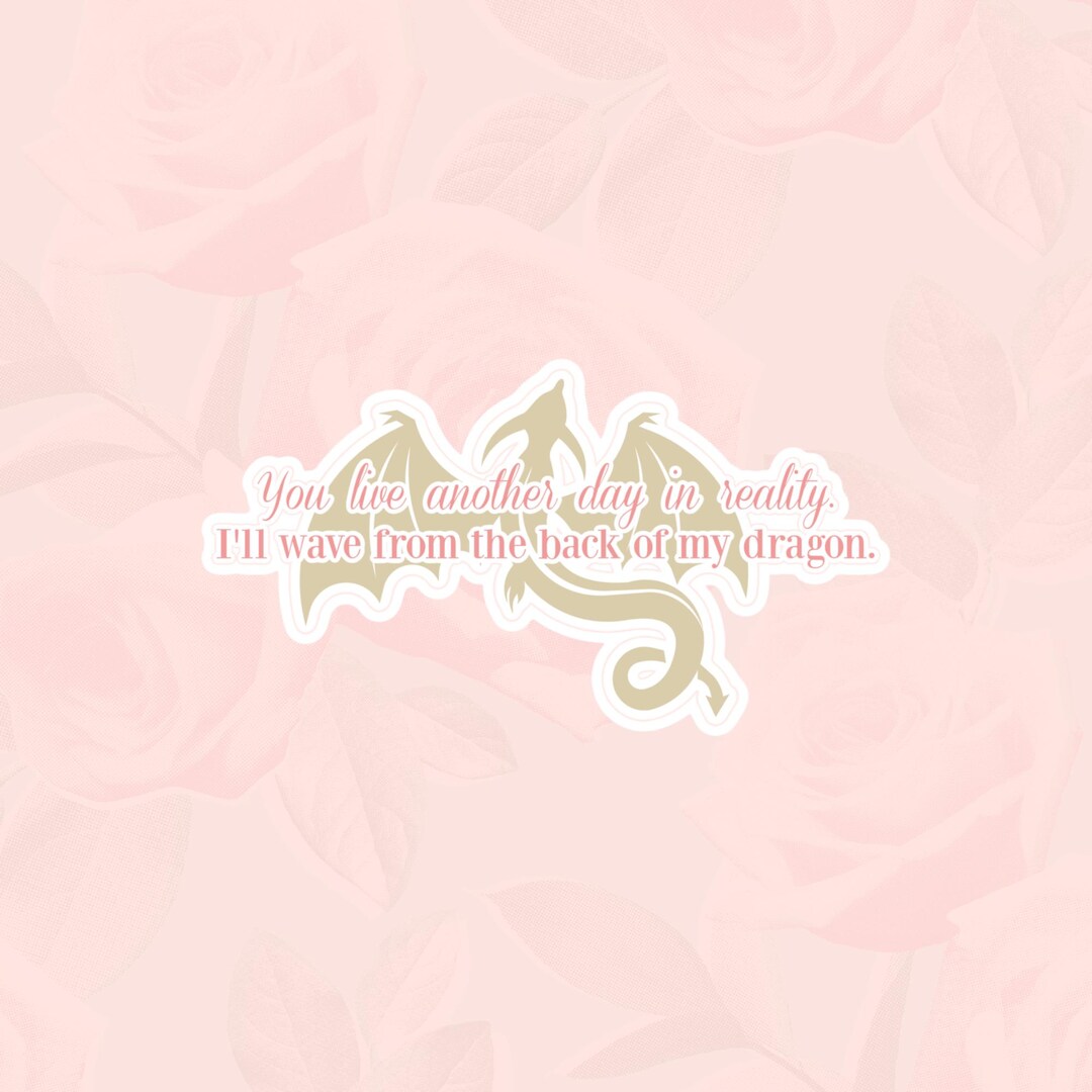 Fourth Wing Sticker, Waving From the Back of My Dragon, Xaden Riorson ...