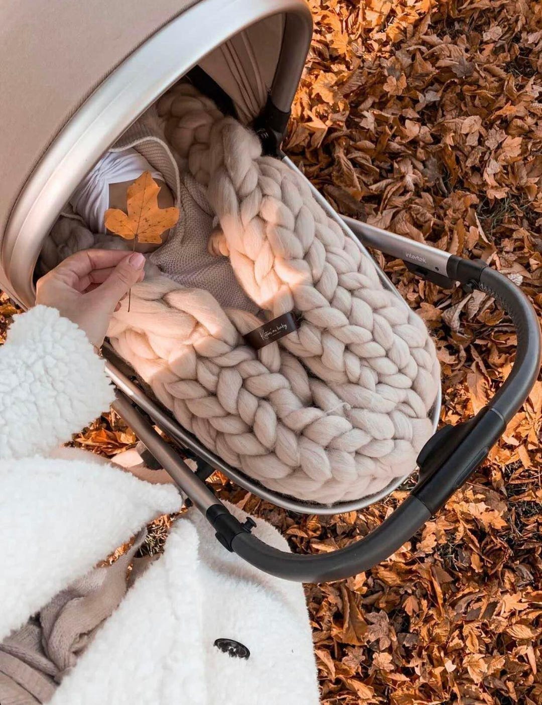 Christmas Gift , Baby Shower, Allergy-friendly Wool Baby Sleepbag ...