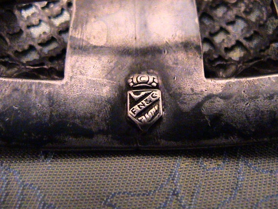 Antique Victorian Fishel Nessler & Co Sash Brooch C-C… - Gem