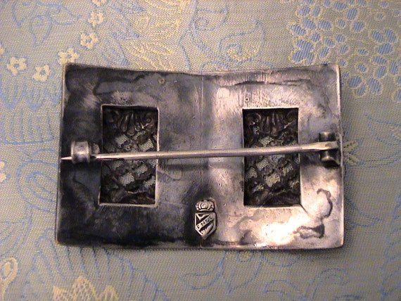 Antique Victorian Fishel Nessler & Co Sash Brooch C-C… - Gem
