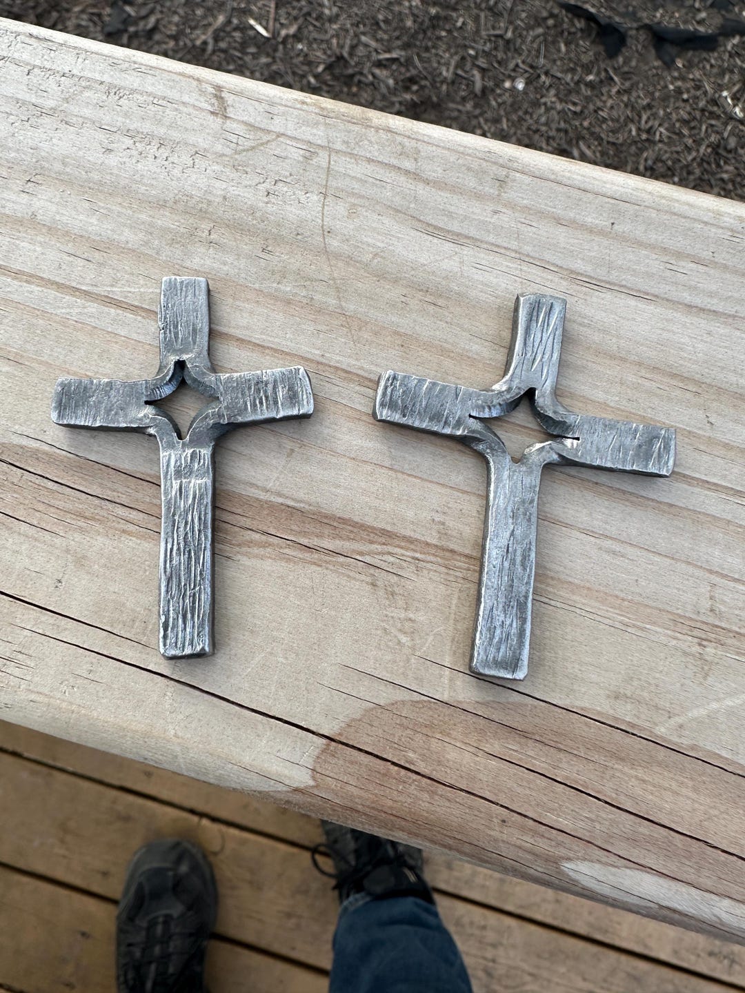 Hand-forged Split Steel Cross – Unique Rustic Decor or Gift - Etsy