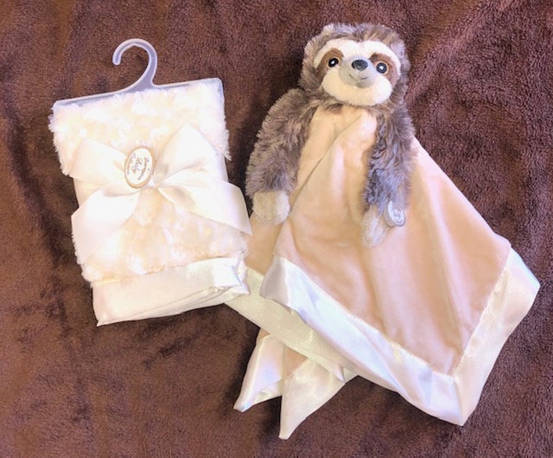 Personalized Snuggle Buddy Sloth Set | Etsy