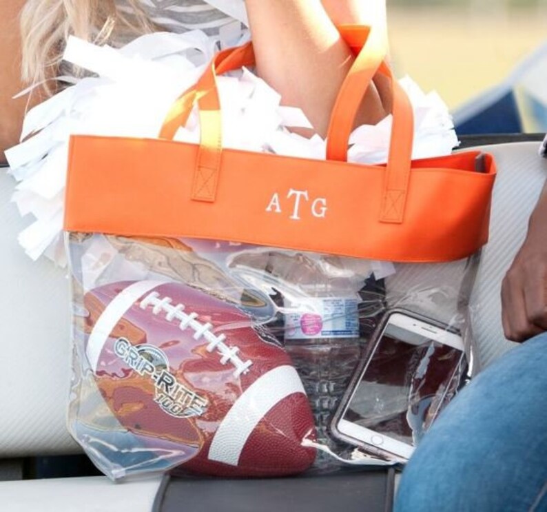 Clear Purse Clear Bag Game Day Bag Monogram Stadium Bag | Etsy
