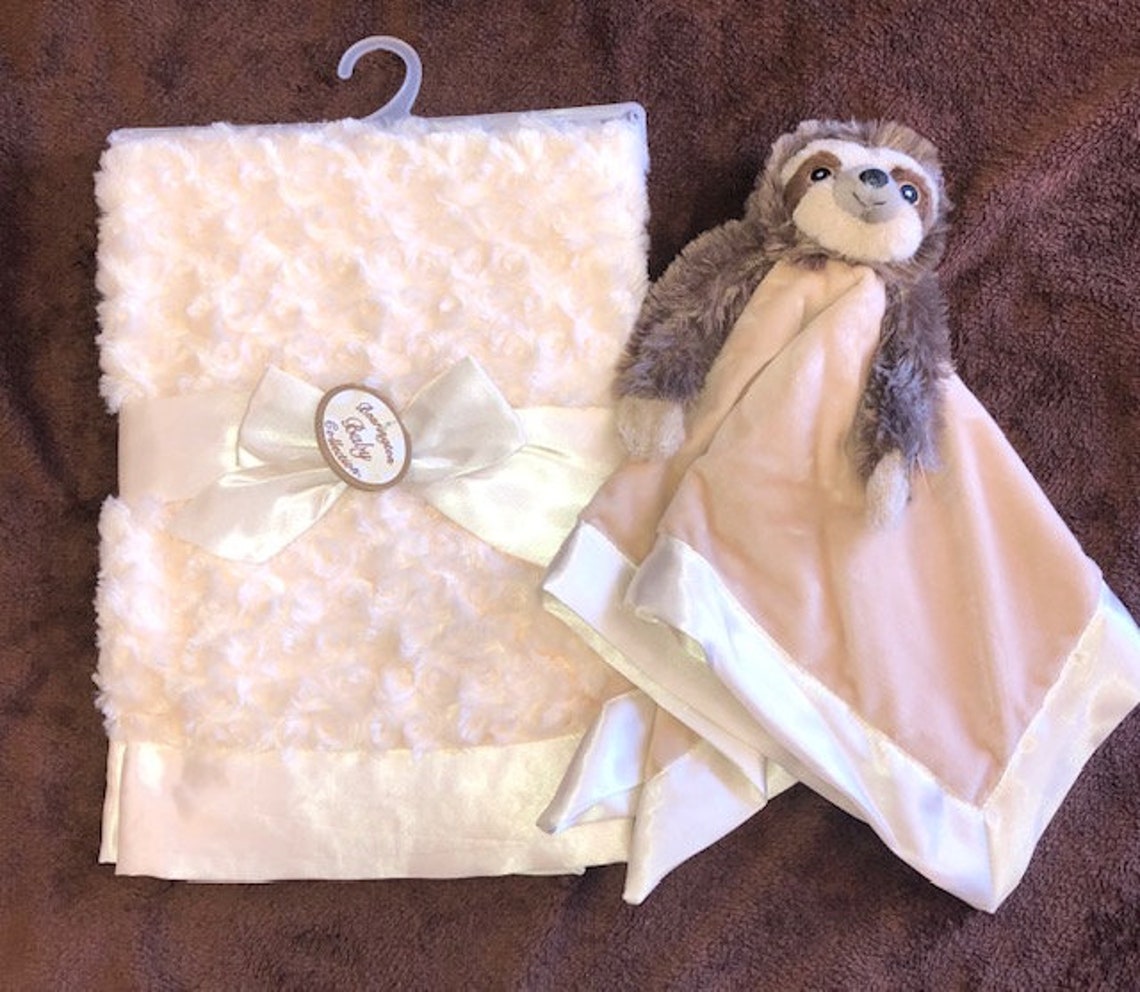 Personalized Snuggle Buddy Sloth Set | Etsy