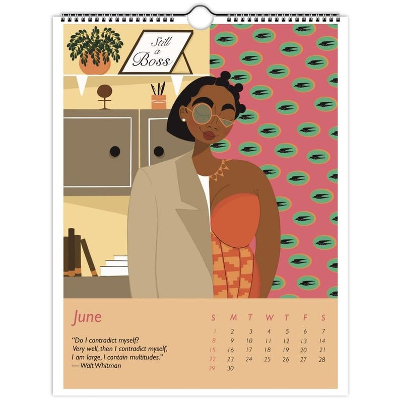 US Free Shipping | 2025 Black Art Calendar – Inspiring Quotes & Unique ...