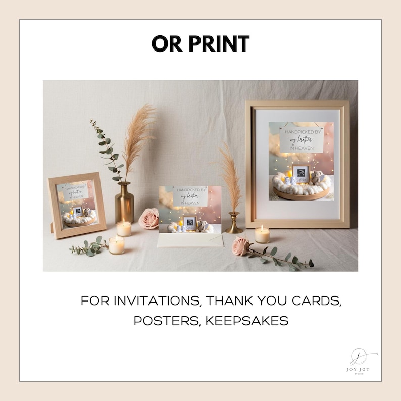 Rainbow Baby Announcement – Editable Digital Template for Pregnancy ...