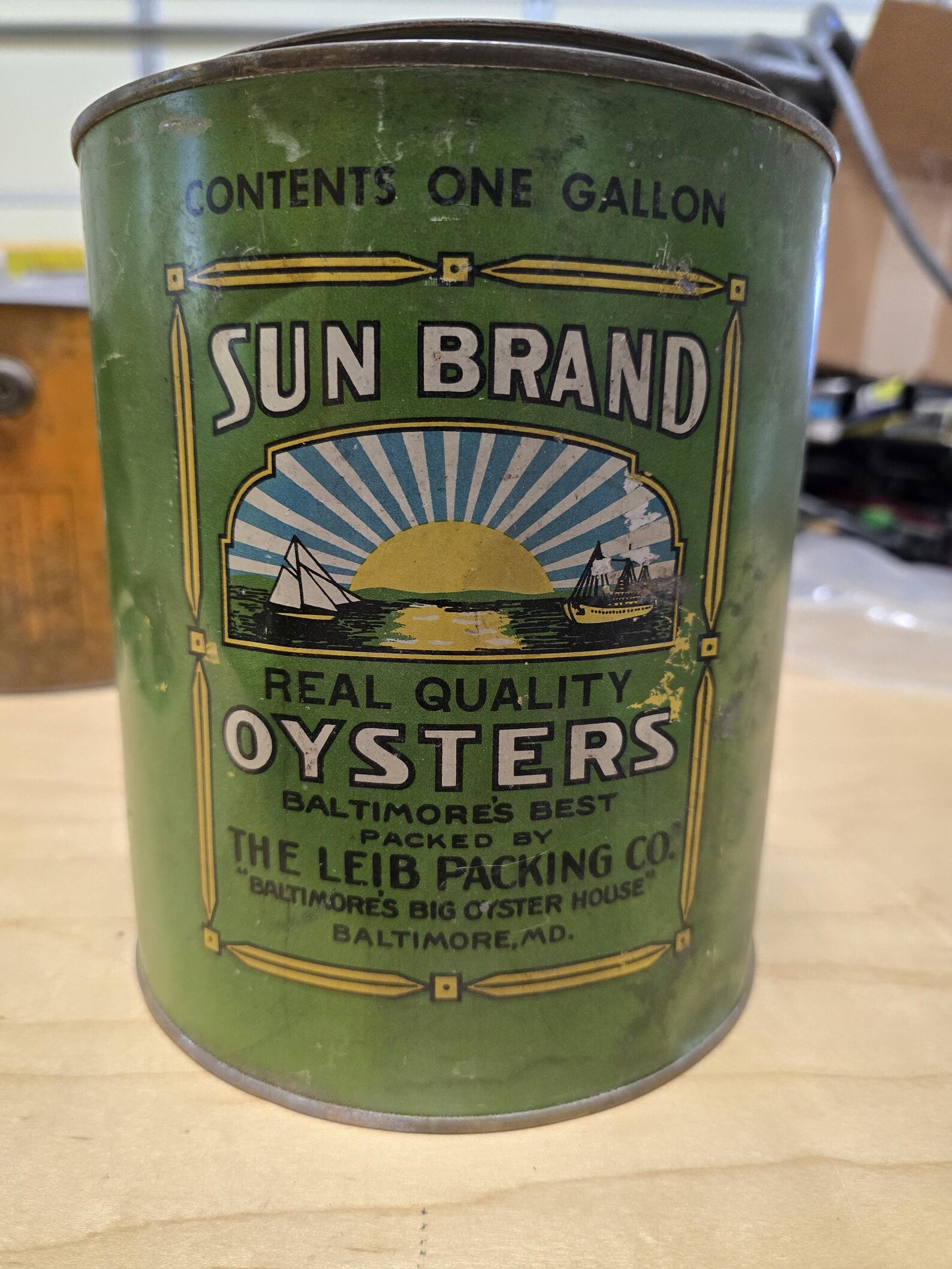 Sun Brand Oyster Can Gallon - Etsy