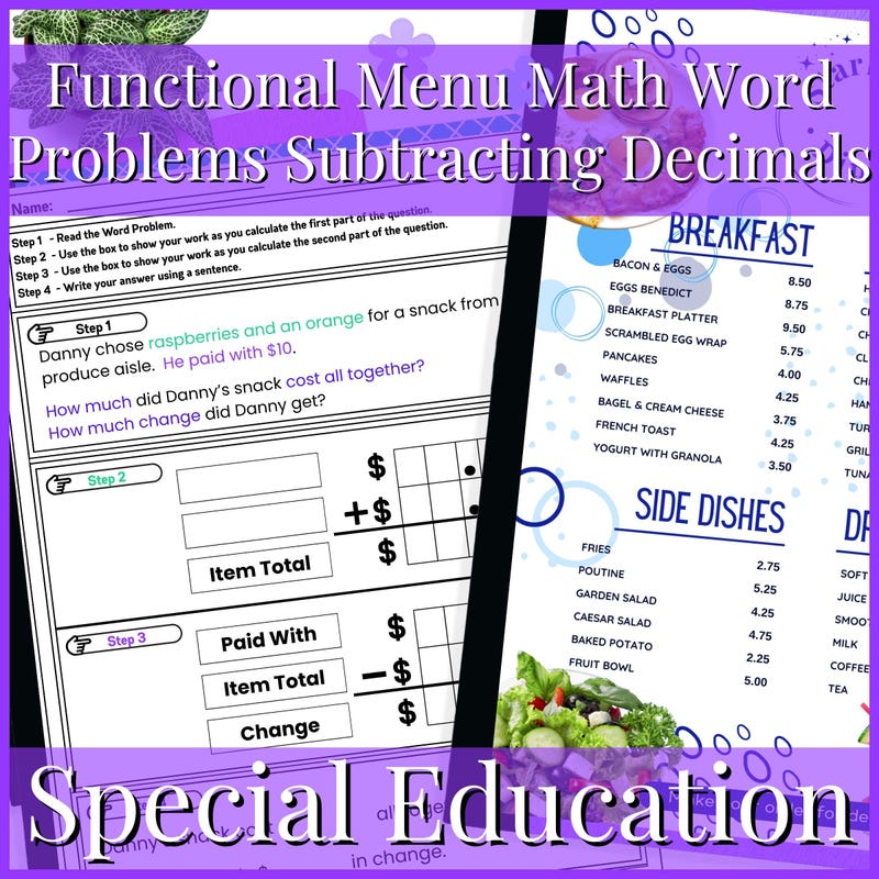 Math Word Problems Cards - Etsy