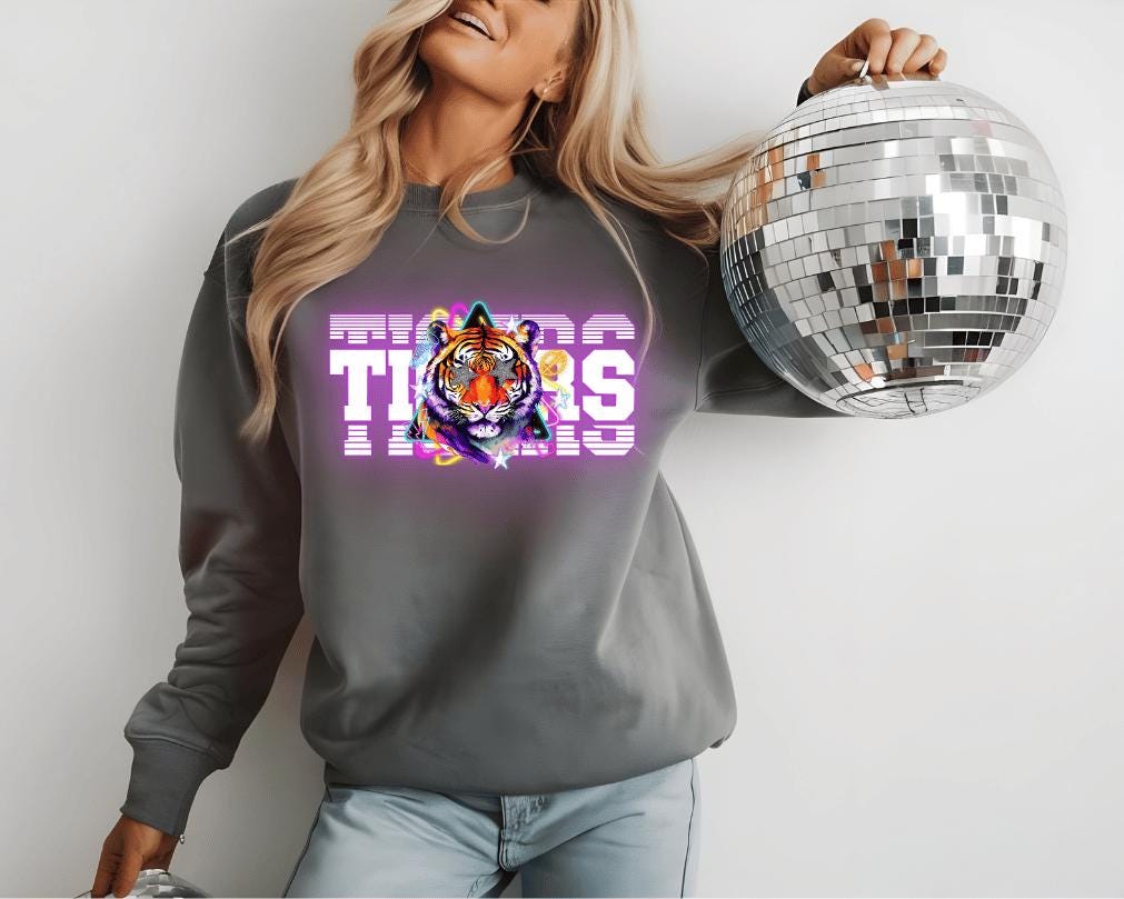 Vibrant Tiger Graphic PNG - Sublimation & DTF Print Design - Instant ...