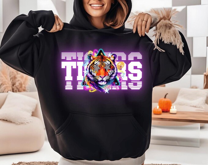 Vibrant Tiger Graphic PNG - Sublimation & DTF Print Design - Instant ...