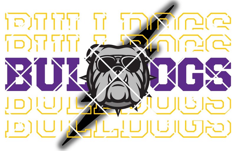 Bulldog PNG - Stacked Font PNG - Perfect for DTF and Sublimation ...