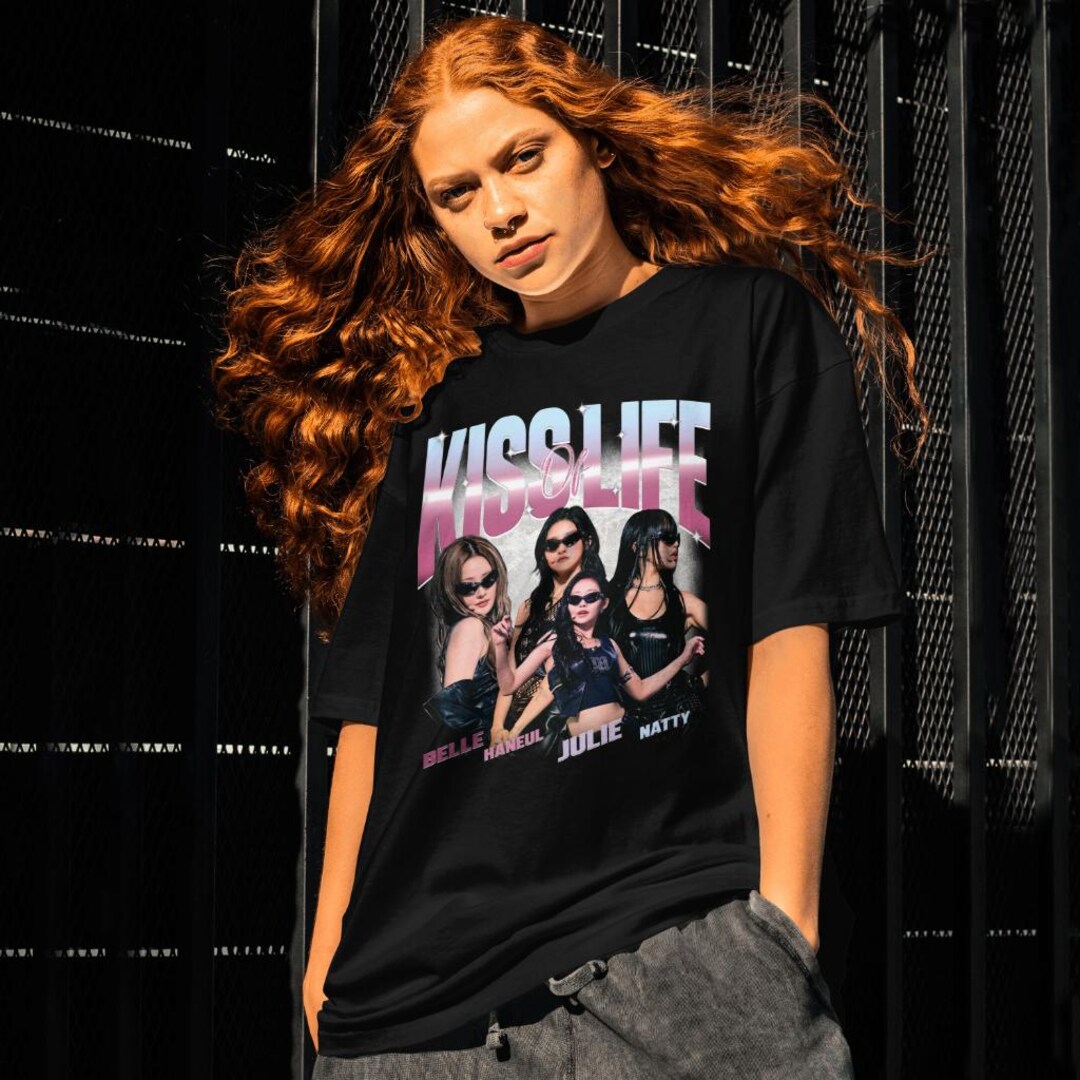 Kiss of Life Inspired Bootleg Shirt | K-pop Fan Essential - Kiss of ...