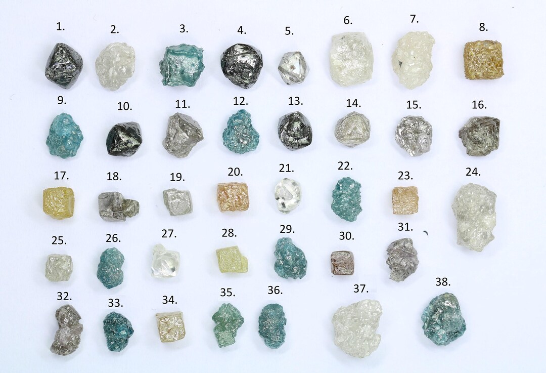 Antique Natural Rough Diamonds | Unique Loose Gemstones in Mixed Shapes ...