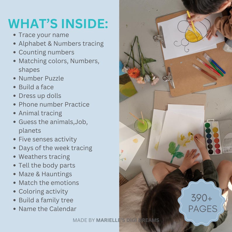 Busy Book Bundle for Preschoolers and Toddlers: Printable Activity Book ...