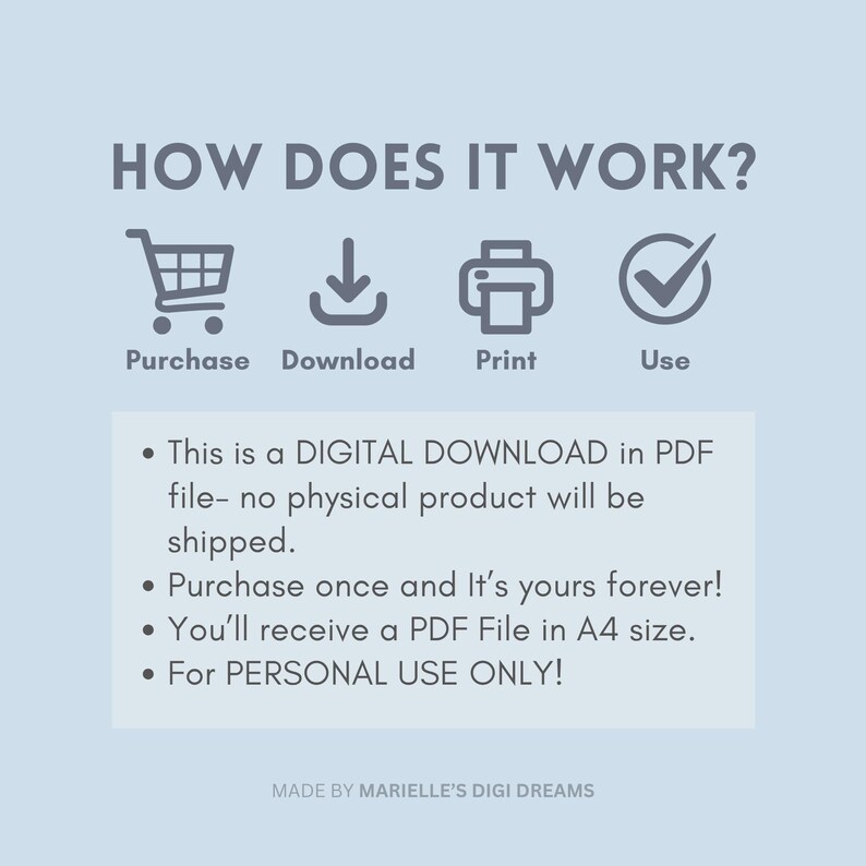 Blue Mini Homeschool Planner Printable | Assignment Log, Daily Plan ...