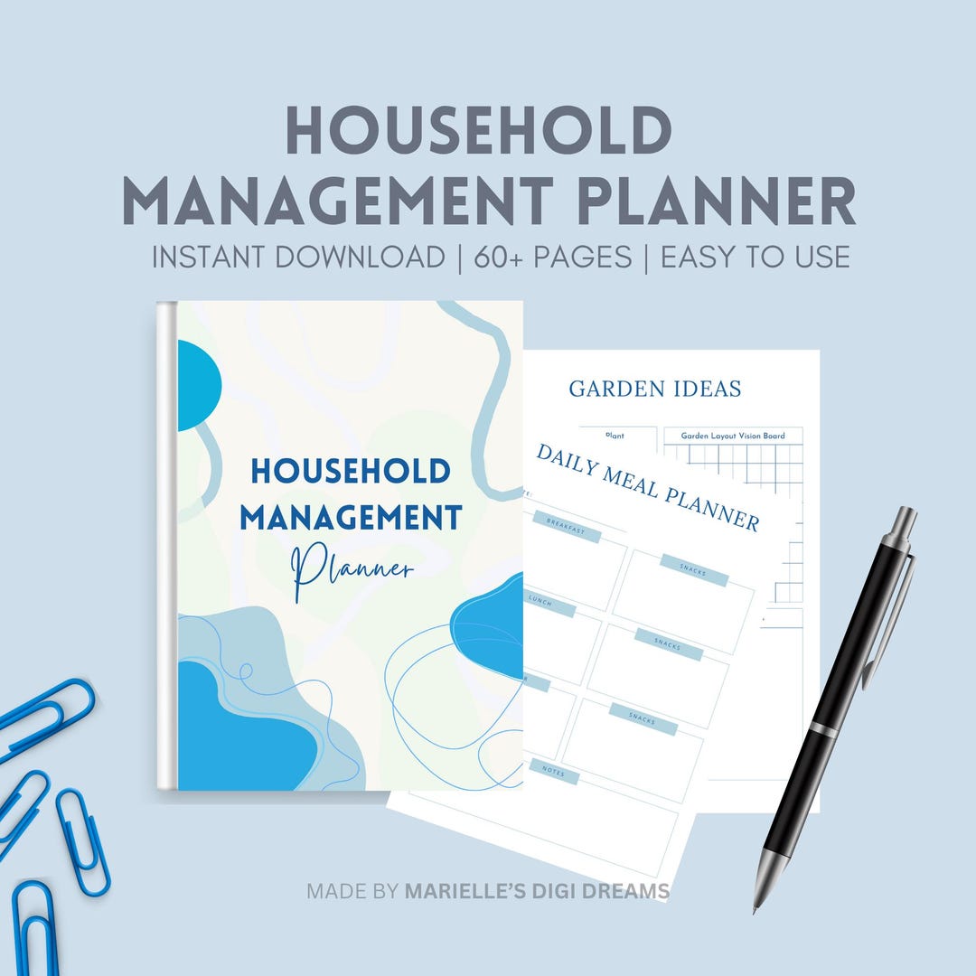 Printable Home Planner: Editable Weekly, Finance, Daily Journal ...