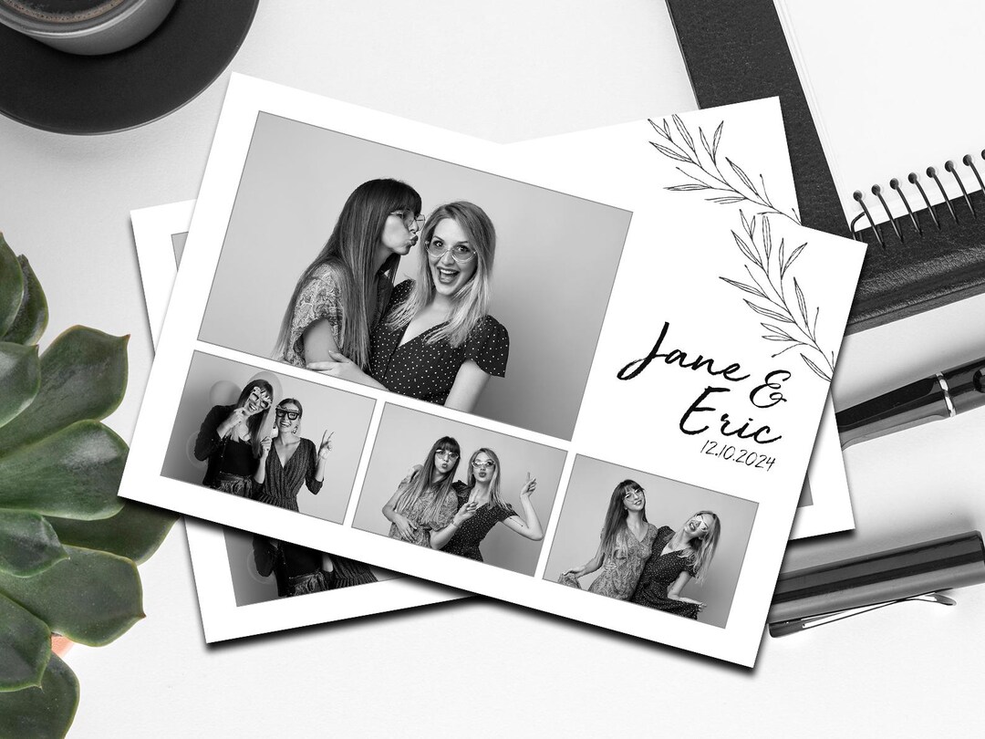 Template Photo Booth Template Photo Booth Wedding Minimalist Black ...