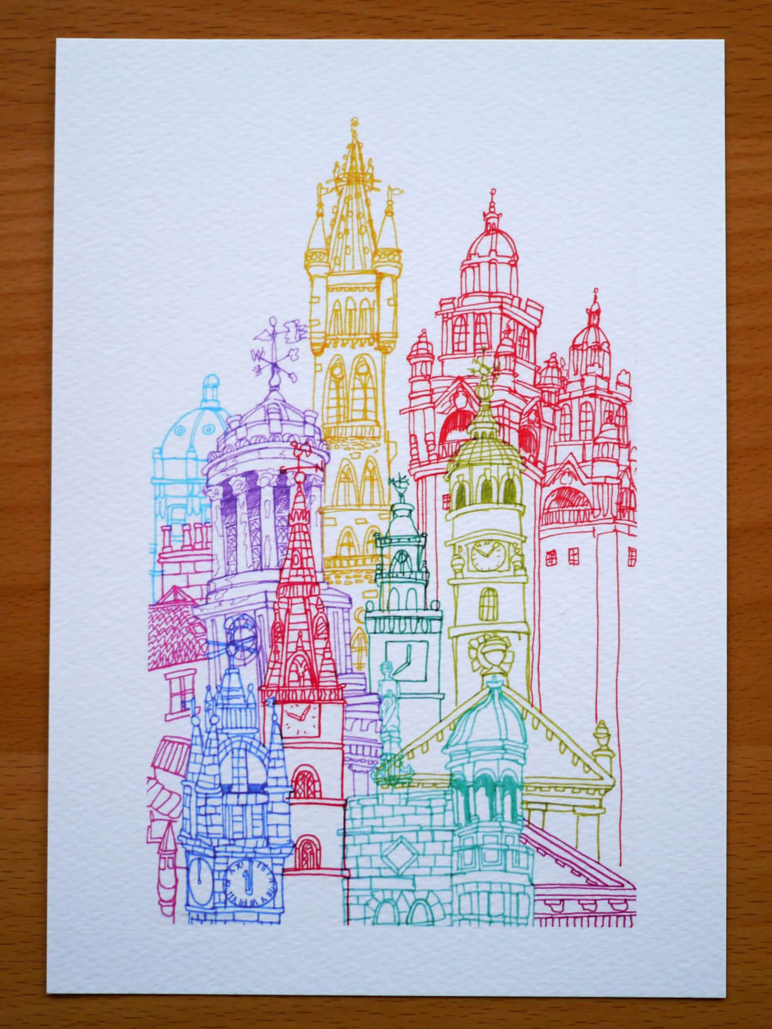 Glasgow Tower A5 Print - Etsy