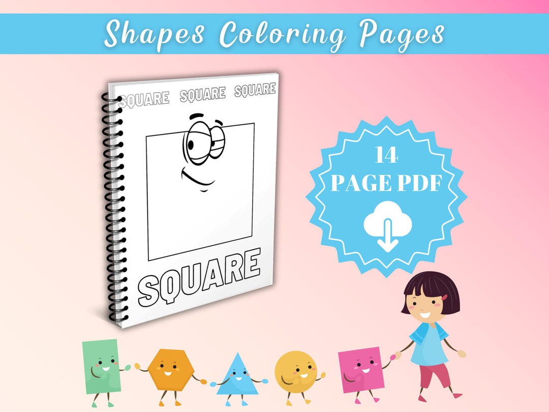 Shape Activity Coloring Pages for Kids | Fun and Educational Art ...