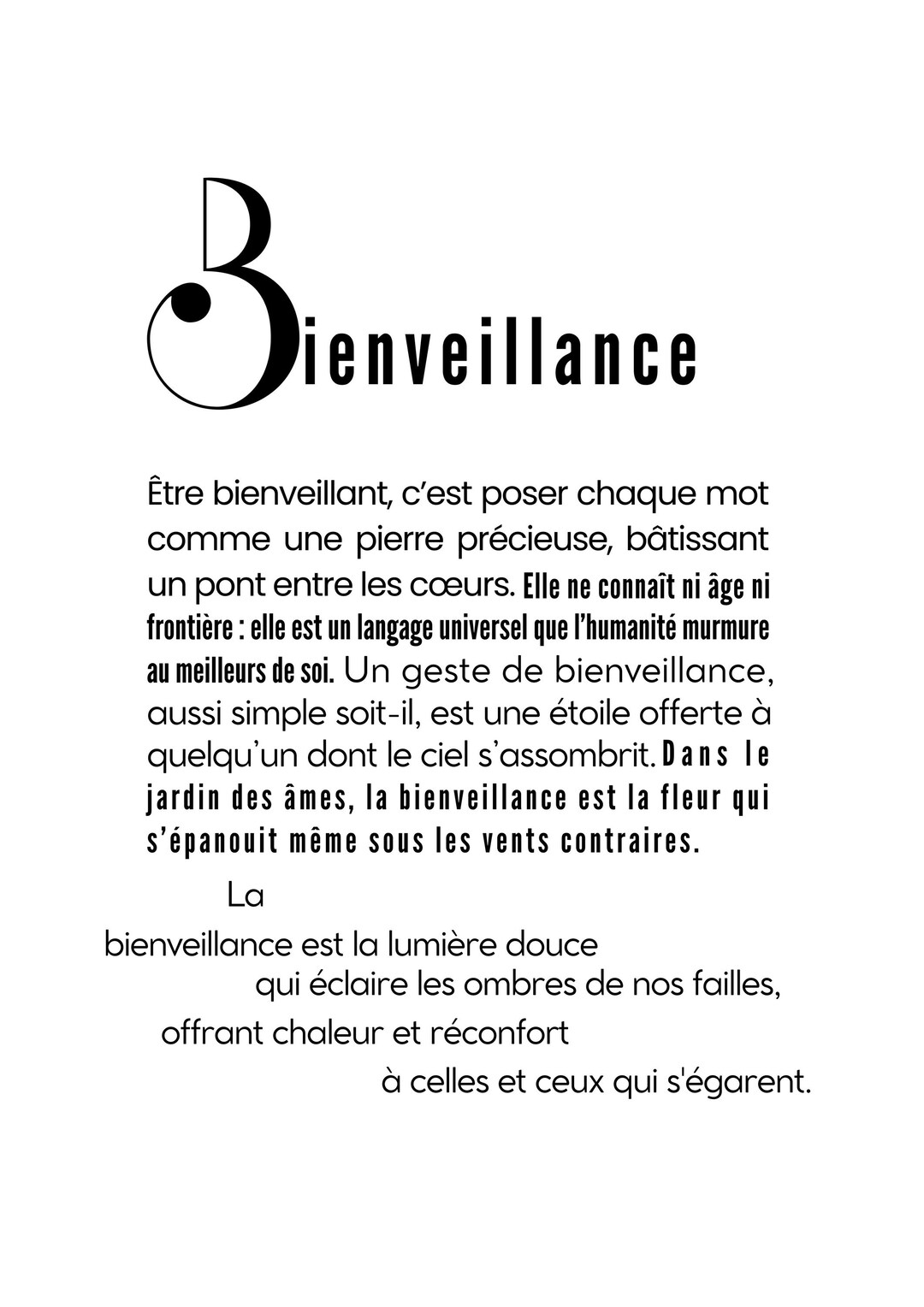 Kindness Definition Poster French, Kind Meaning, Inspirational Quote ...