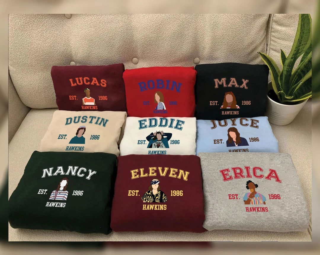 Strangerr Characters All Team Shirt,st SS4 Shirt,steve,max,eleven Tee ...