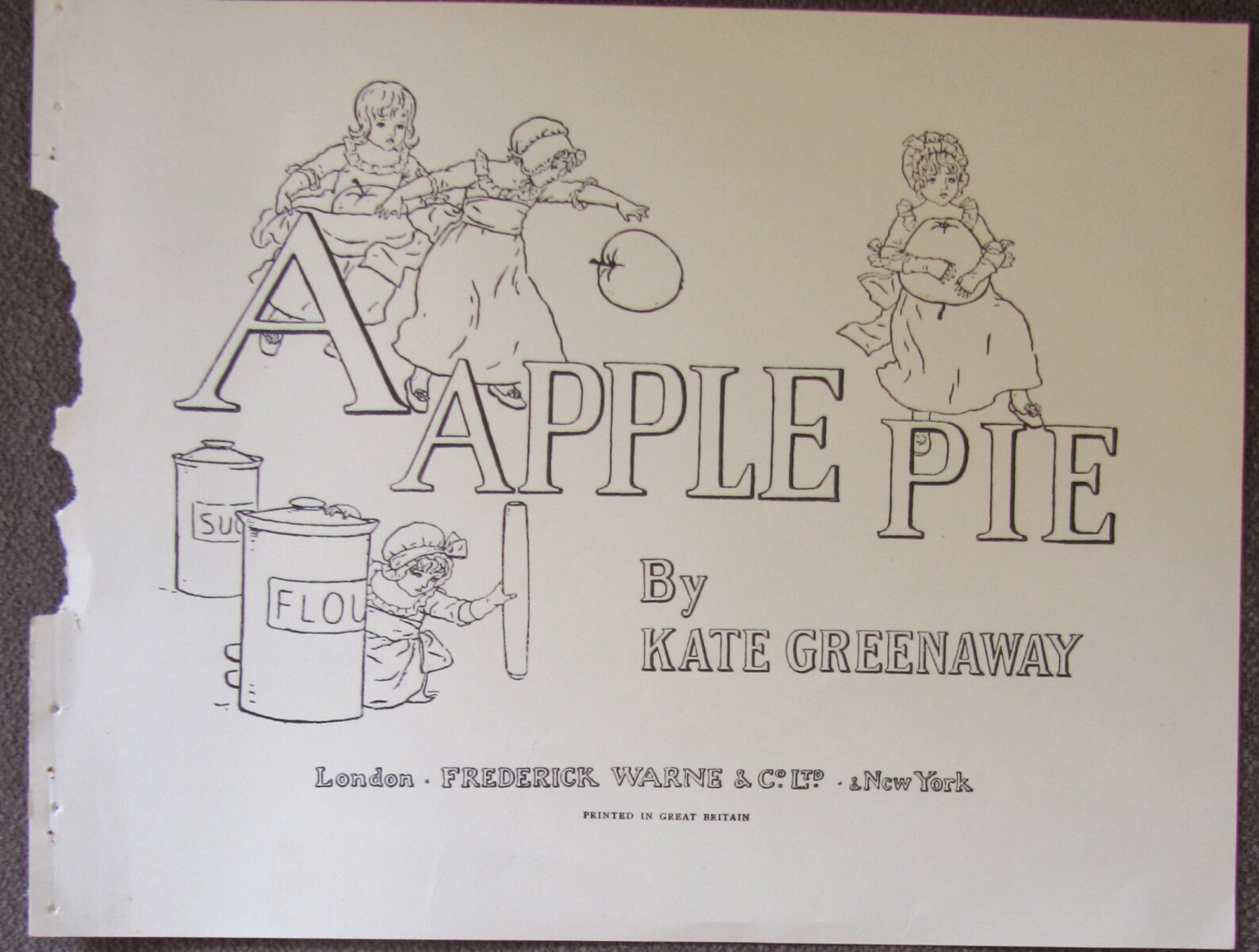 Kate Greenaway A Apple Pie Book Pages Delightful Illustrations - Etsy