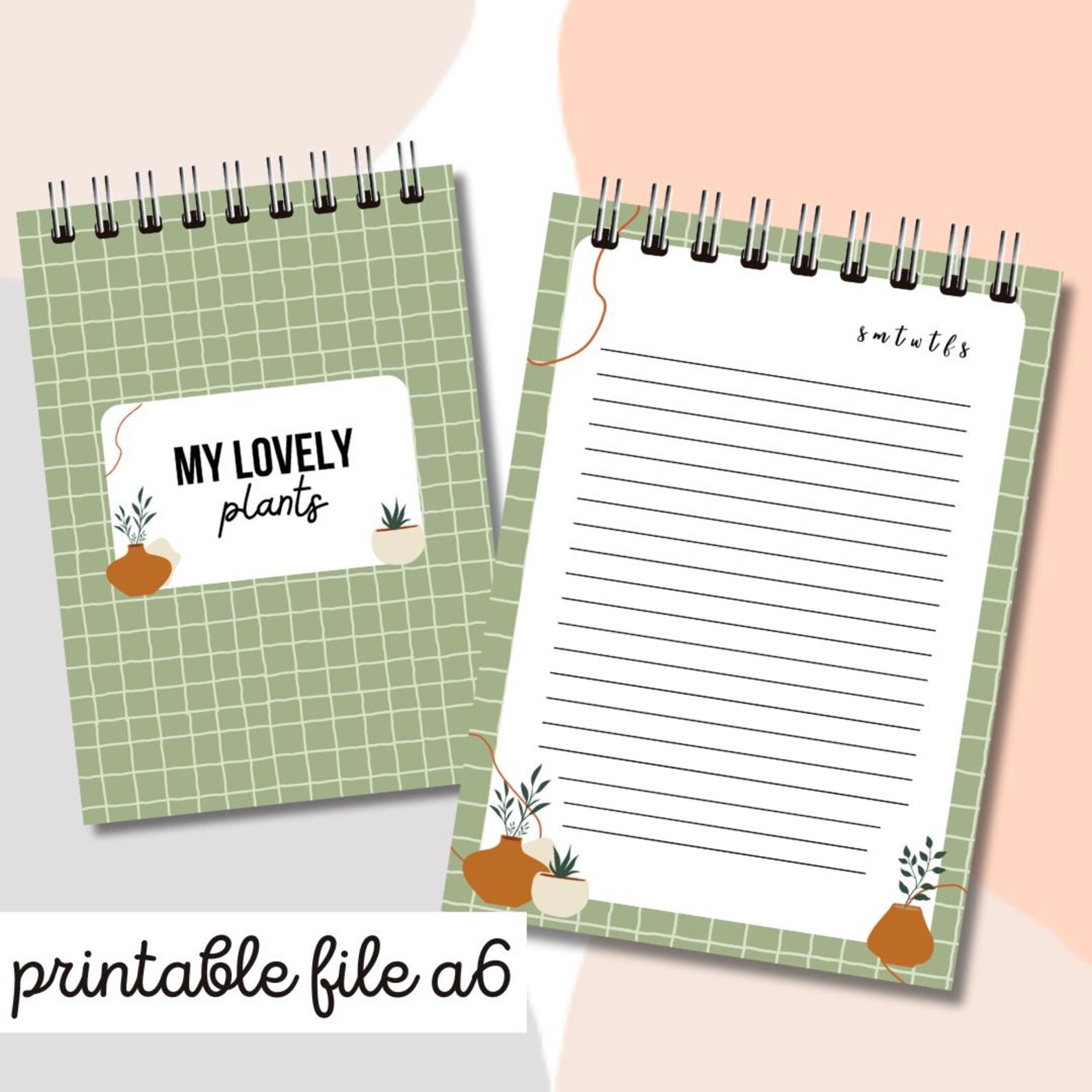 Notepad for Plant Lovers Daily Planner Printable Notepad Printable ...